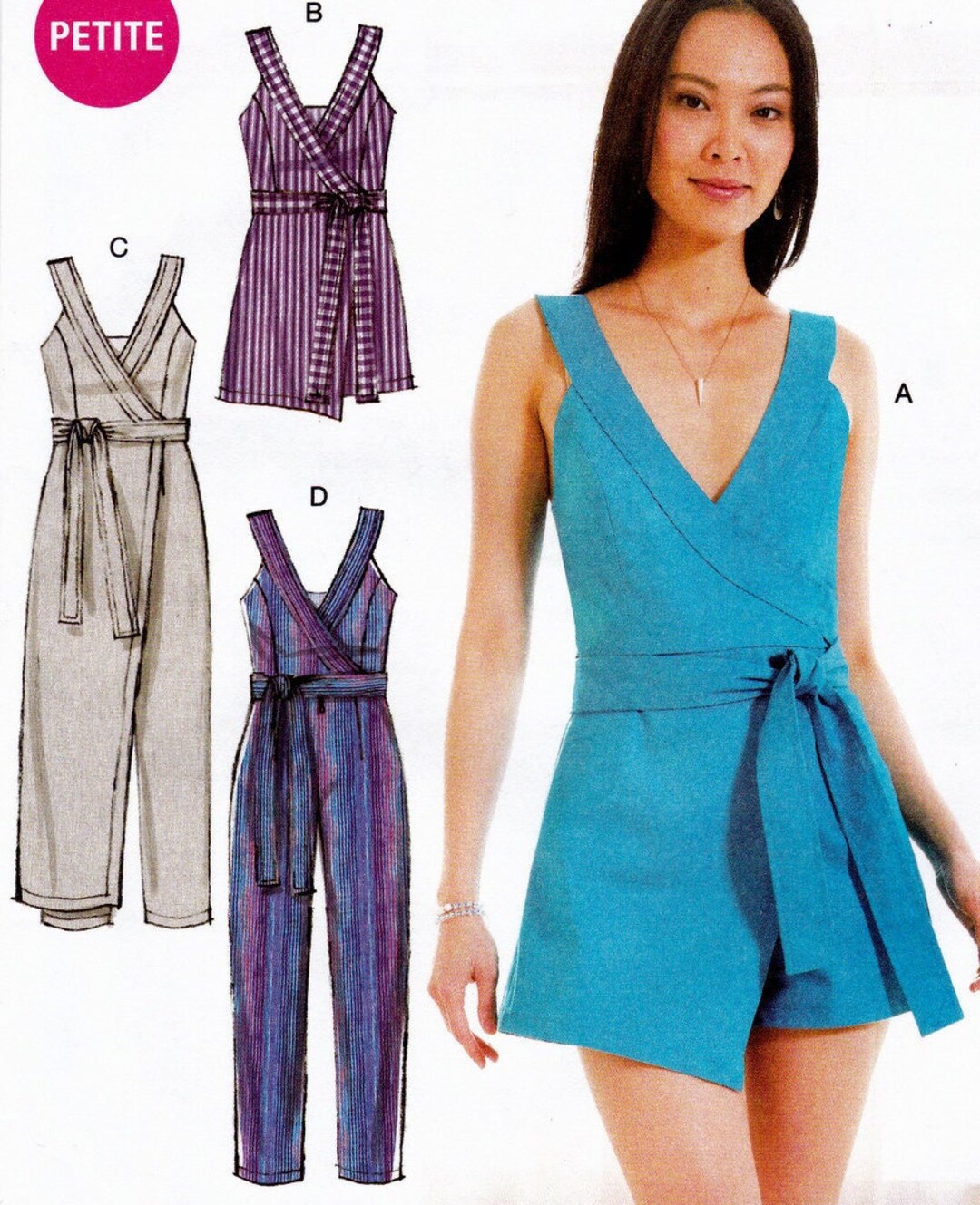 Mccall's M7788 Sewing Pattern Misses'/miss Petite Rompers & Jumpsuits ...