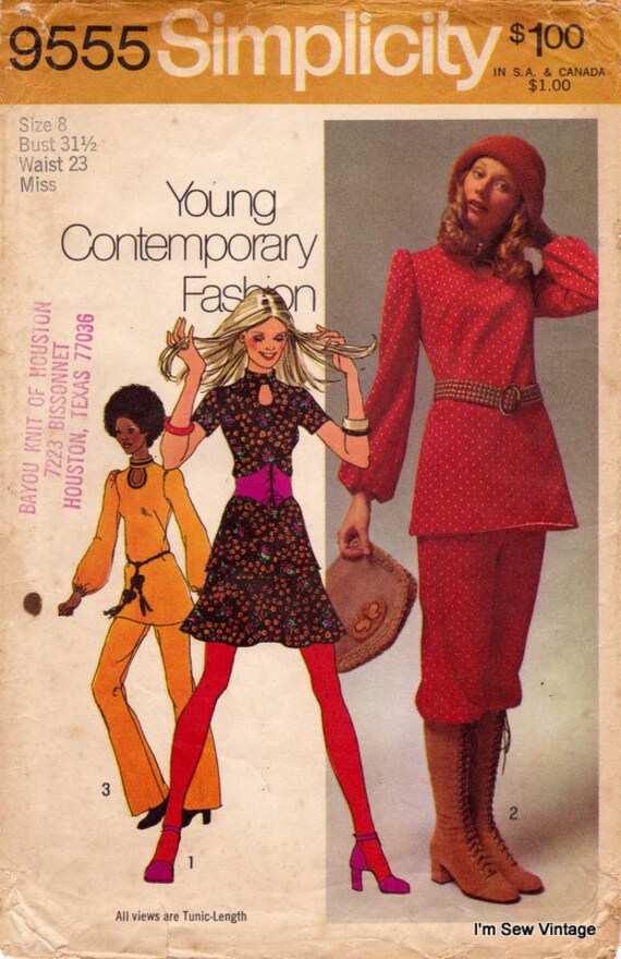 Simplicity 9555 Vintage Sewing Pattern Misses' Pants or | Etsy