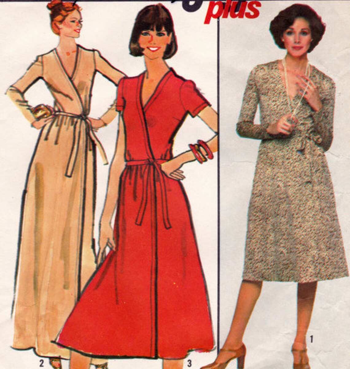 Simplicity 8235 Vintage Sewing Pattern, Misses' Dress for Knits, Jiffy ...