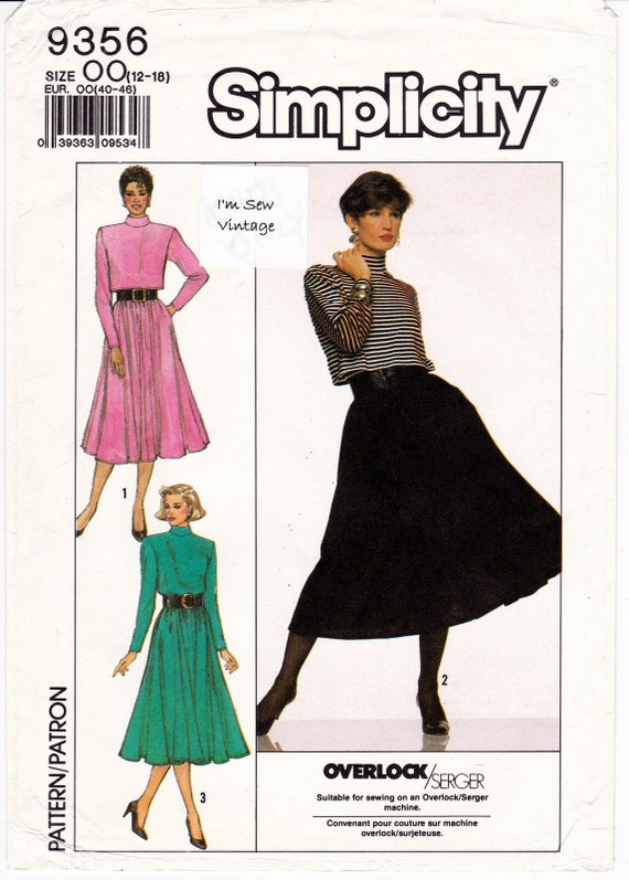 Simplicity 9356 Sewing Pattern Misses'/miss Petites Dress - Etsy