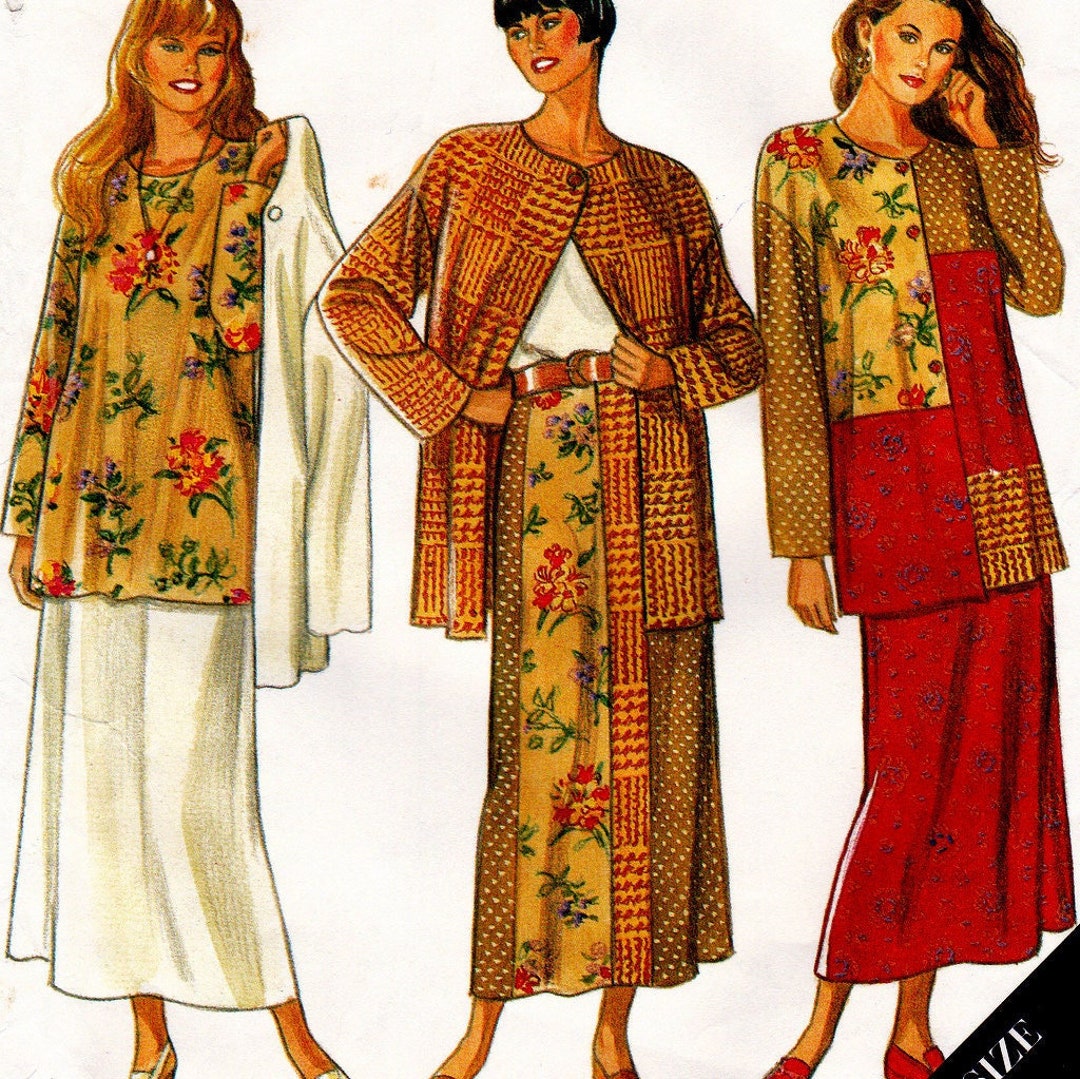New Look 6290 Vintage Sewing Pattern, Misses' Jacket, Top & Skirt ...