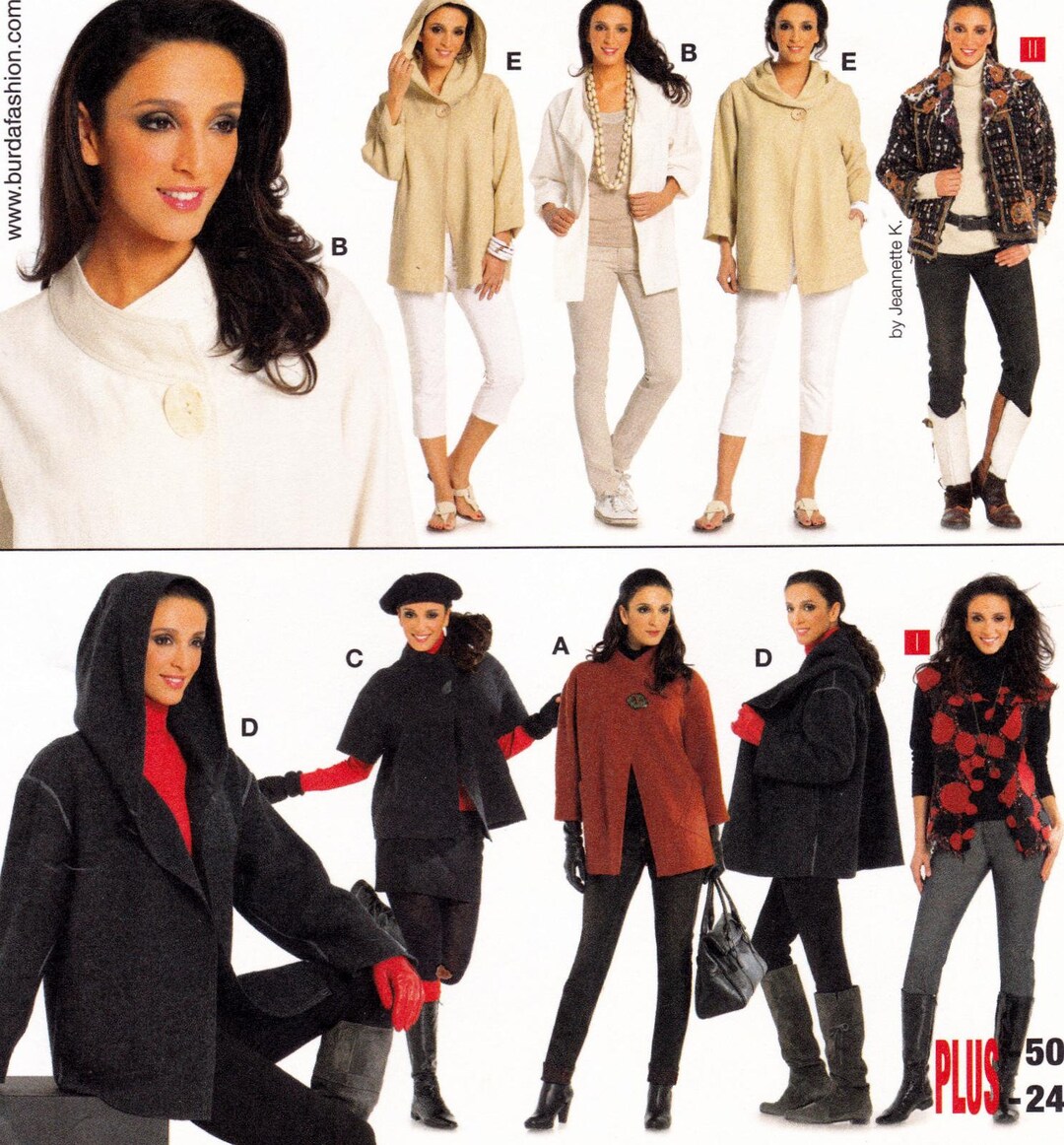 Burda 7700 Sewing Pattern, Misses' Jackets ~ Set of Jackets With ...