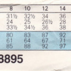 Vogue 8895 Vintage Sewing Pattern, Misses' Jacket, Skirt & Blouse ...