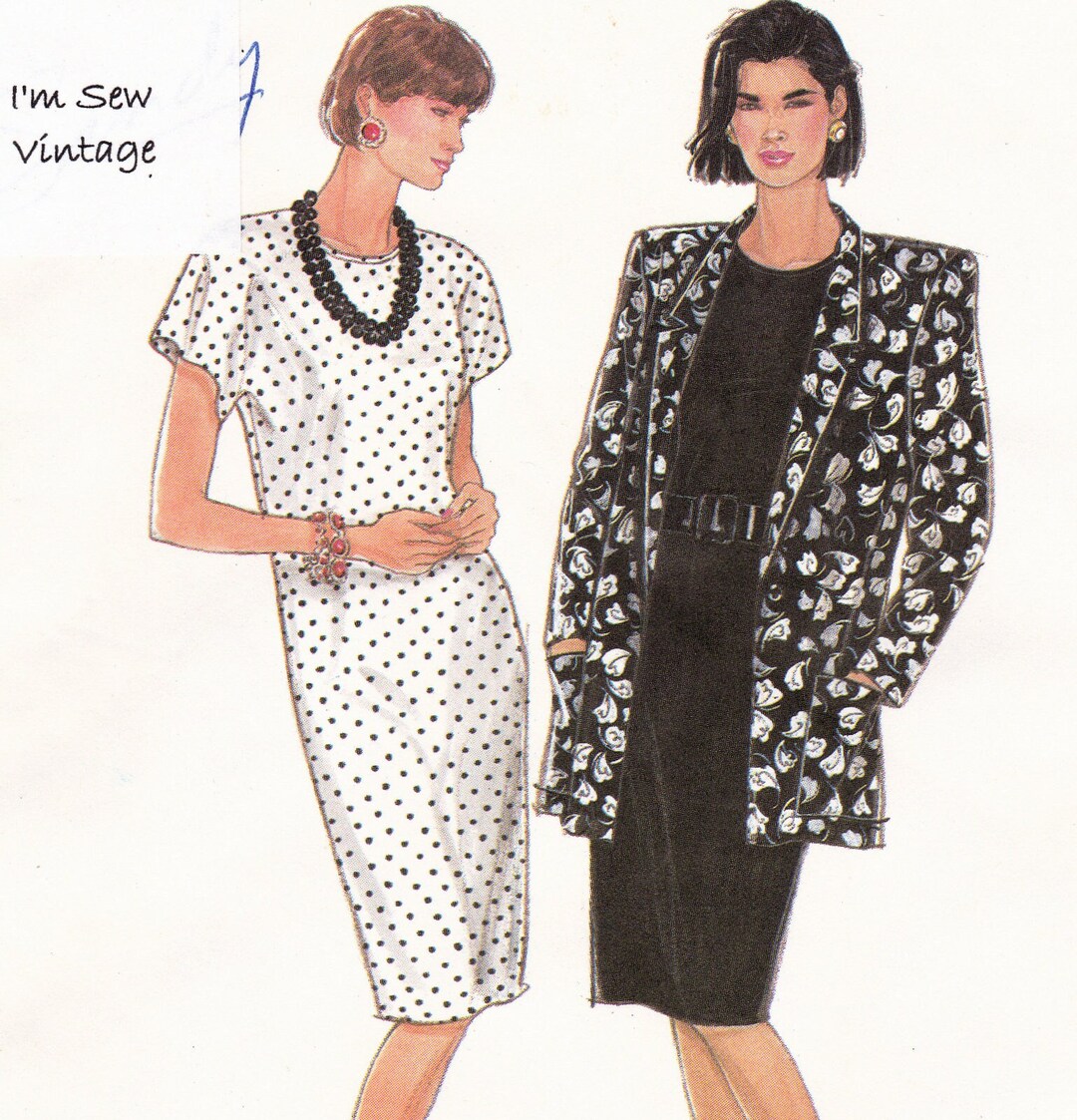 Simplicity 9552 Vintage Sewing Pattern, Misses'/miss Petite Dress ...