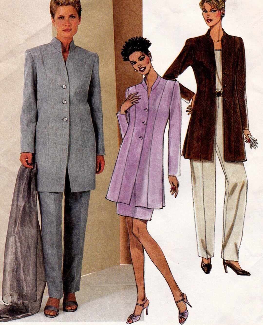 Mccall's 2051 Vintage Sewing Pattern, Misses' Lined Jacket, Skirt ...
