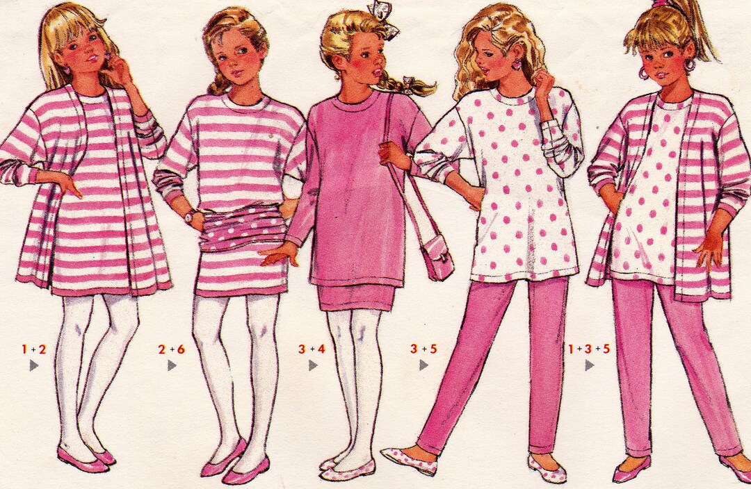 Butterick 6626 Sewing Pattern, Girls' Wardrobe ~ Jacket, Dress, Tunic ...