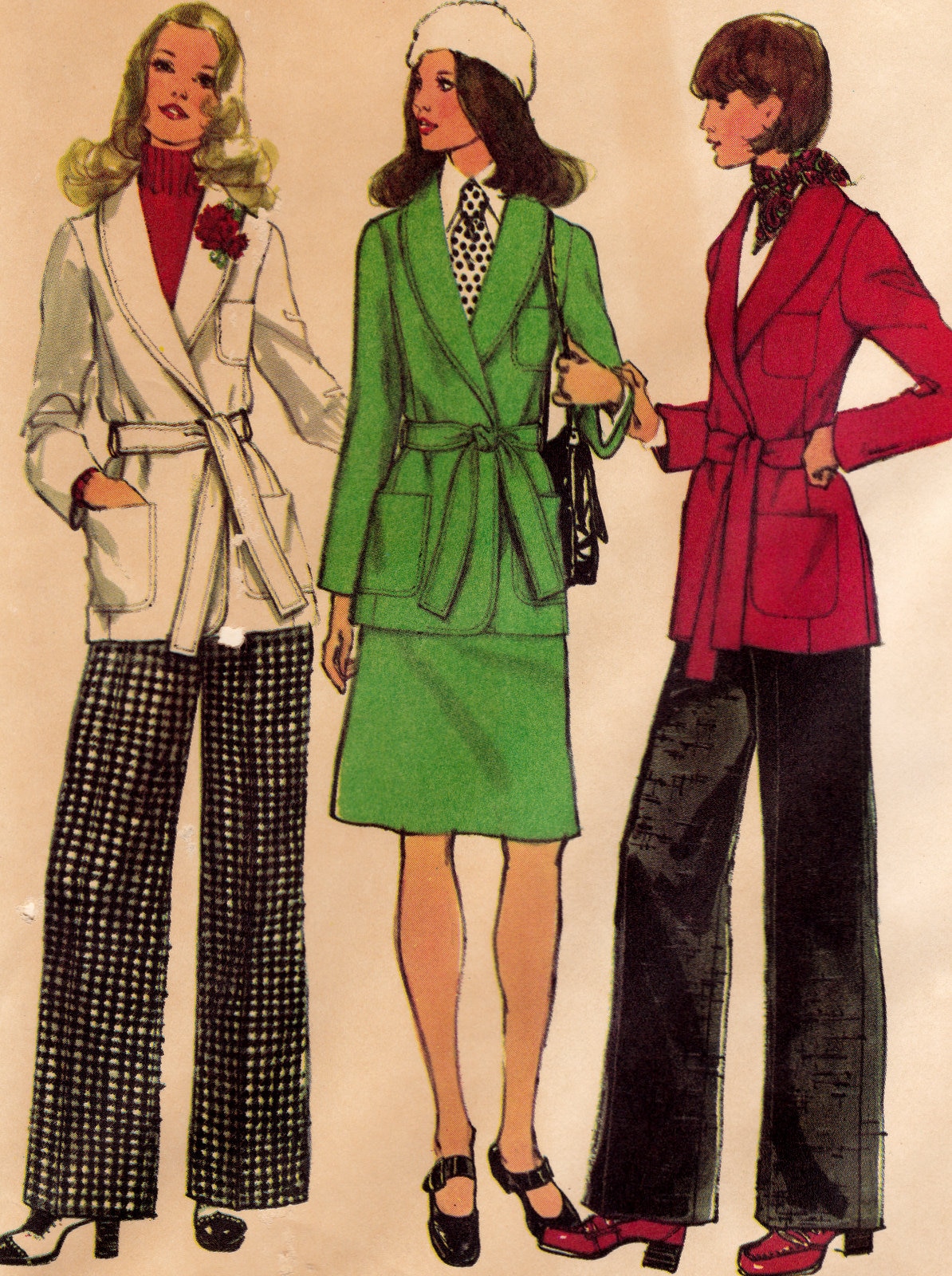 Simplicity 5197 Vintage Sewing Pattern, Misses' Wardrobe Front-wrap ...