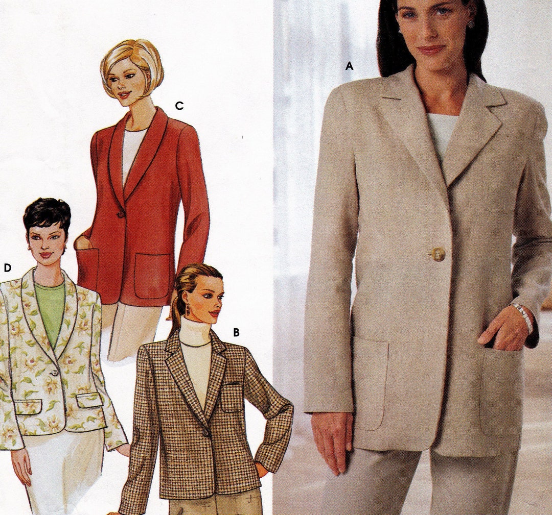 Simplicity 9138 Vintage Sewing Pattern, Misses' Jacket With Collar ...