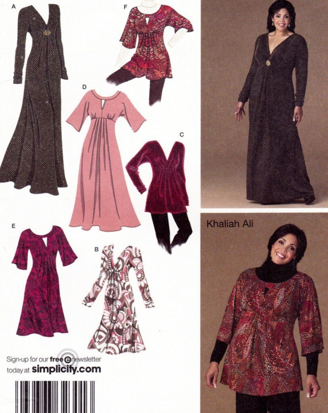 Simplicity 2774 Sewing Pattern, Misses' Dress in Three Lengths or Tunic ...