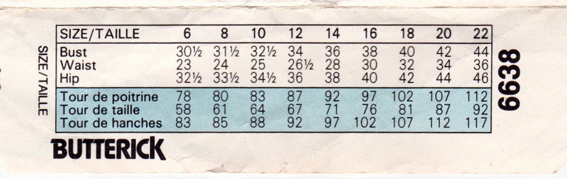 Butterick 6638 Vintage Sewing Pattern, Misses' Blouse ~ Loose-fitting ...
