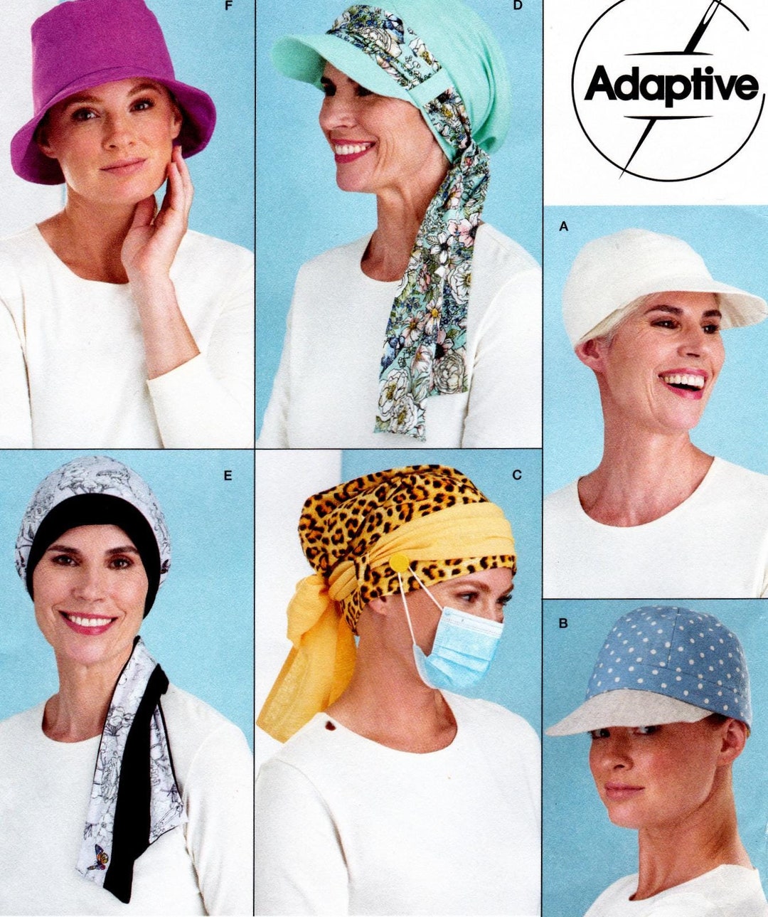 Simplicity R11307 / S9491 Sewing Pattern ~ Assorted Chemotherapy Head ...