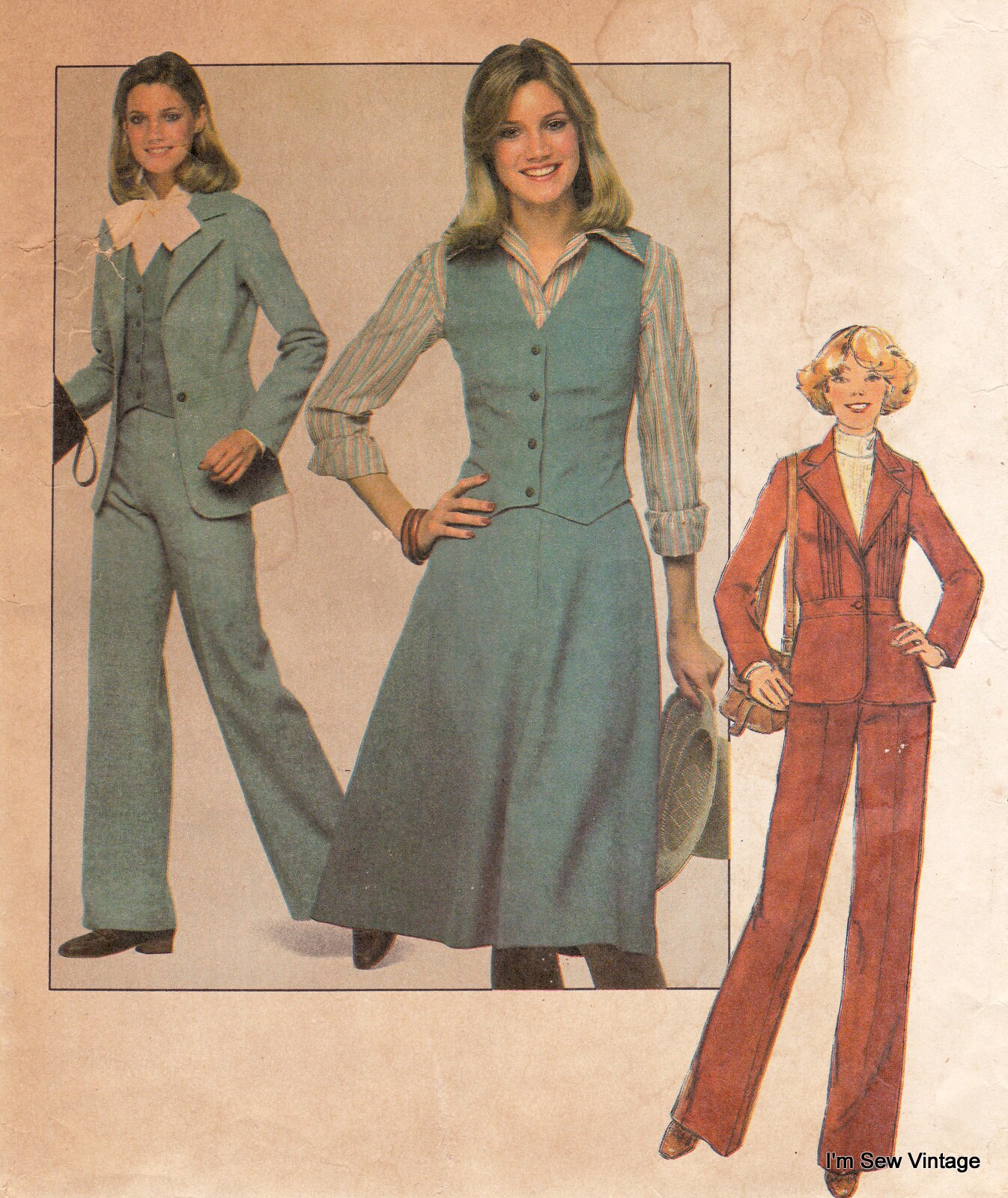 Simplicity 8155 Vintage Sewing Pattern Juniors' Pants | Etsy