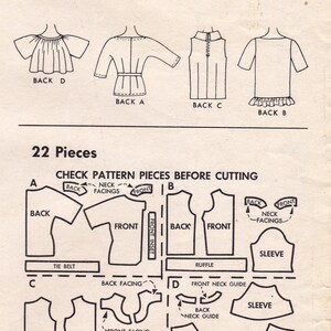 Mccall's 5752 Vintage Sewing Pattern Junior's Set of - Etsy