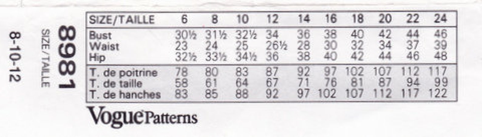Vogue 8981 Vintage Sewing Pattern, Misses'/miss Petite Jacket & Dress ...