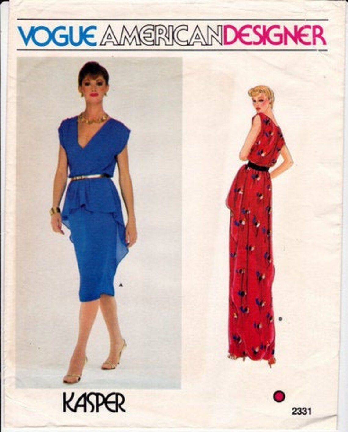 Vogue 2331 Vintage Sewing Pattern, Misses' Dress, Special Occasion ...