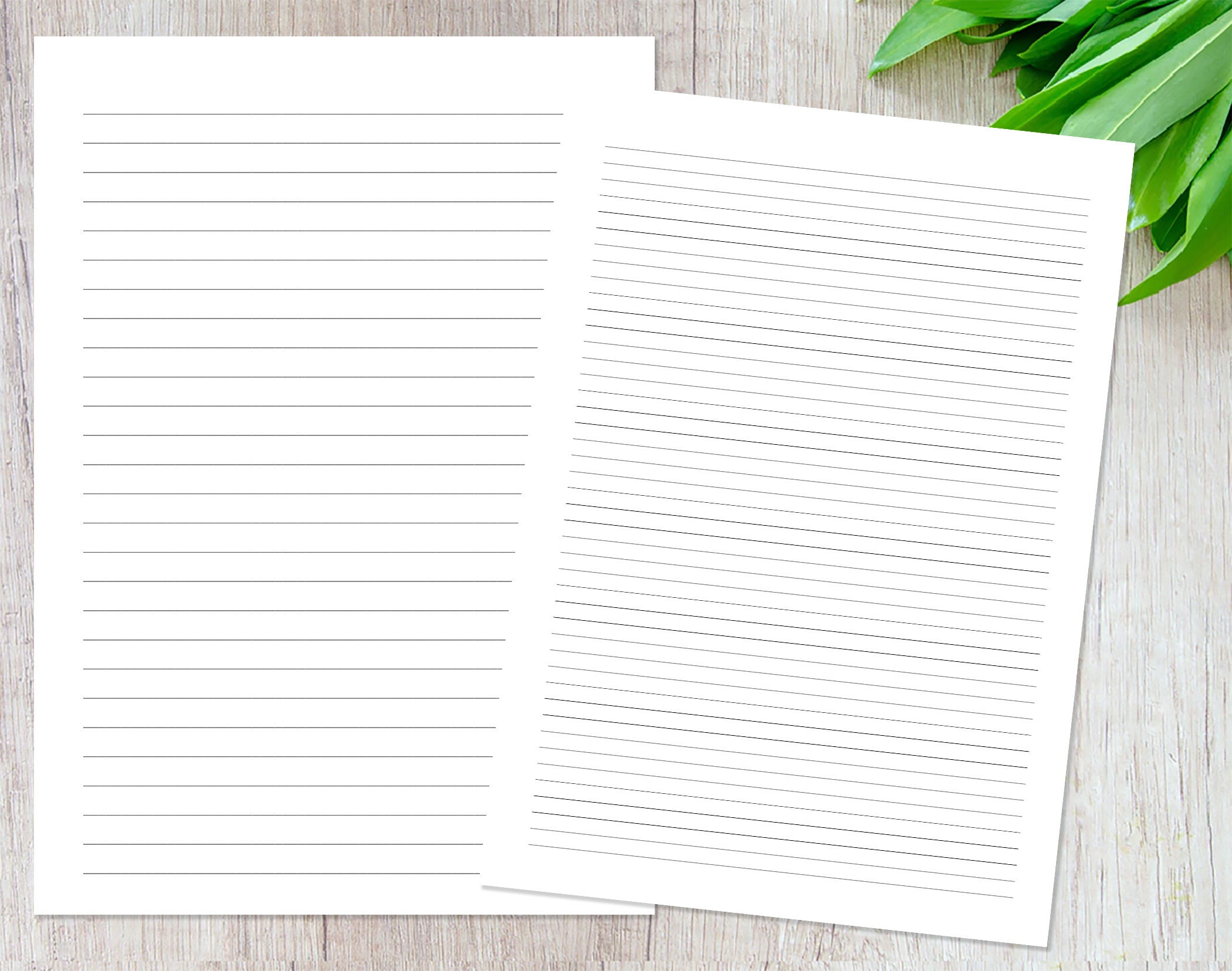 Digital Scrapbook Paper Lined Paper School Days 10 Patterns Instant ...