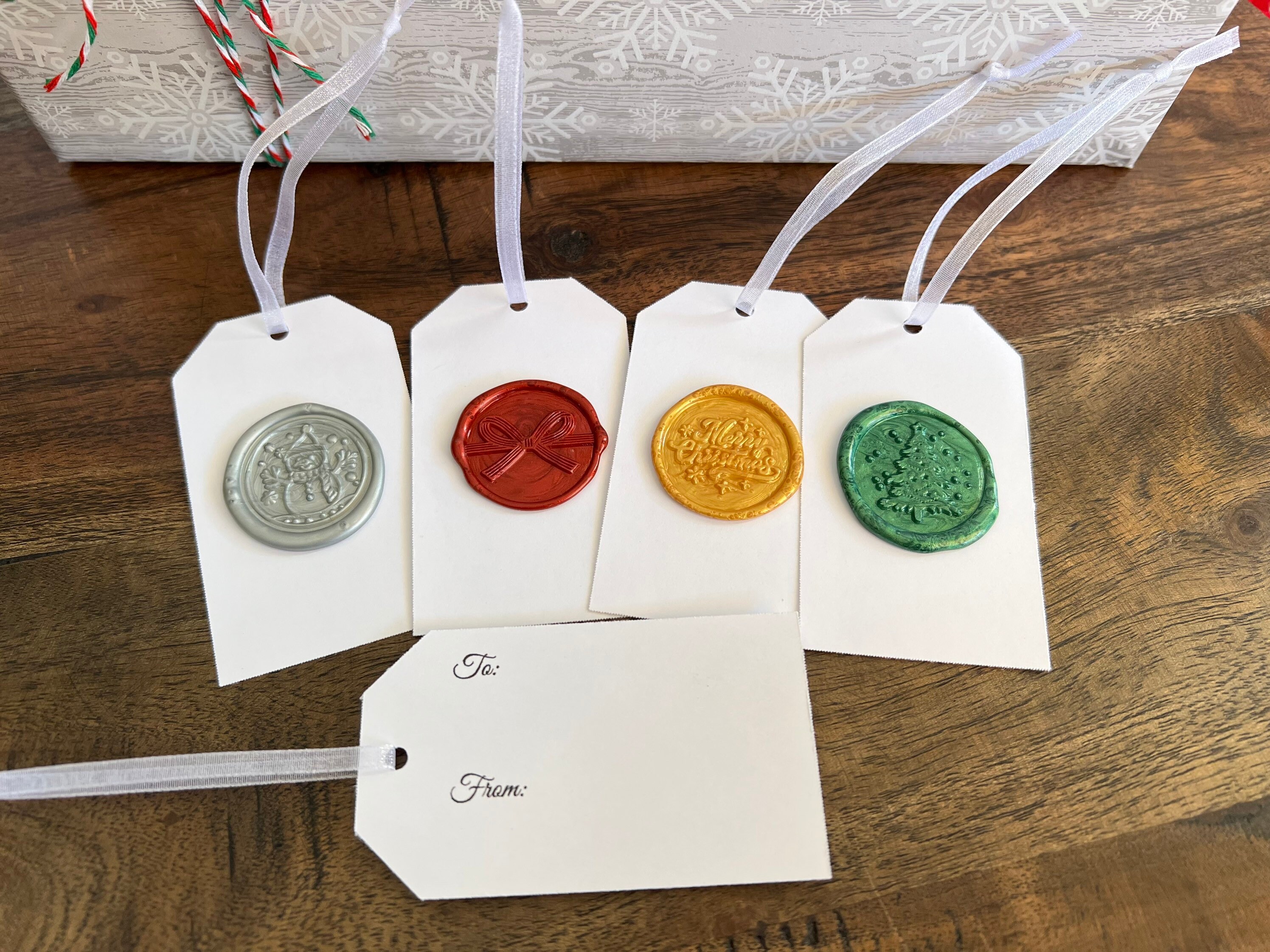Christmas Gift Tag Variety Pack Hanging Tag 12 Days of Christmas White ...