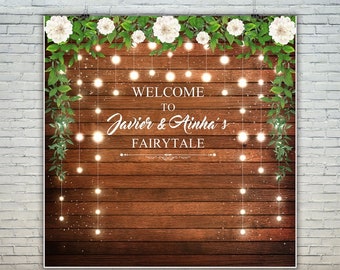 Wedding Name Backdrop - Etsy