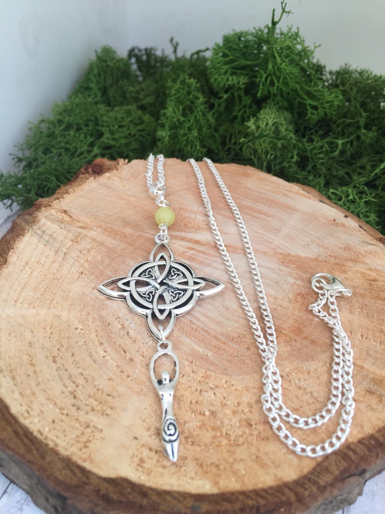 Celtic Knot Witch Jewelry Wiccan Necklace Wicca Necklace Pagan - Etsy
