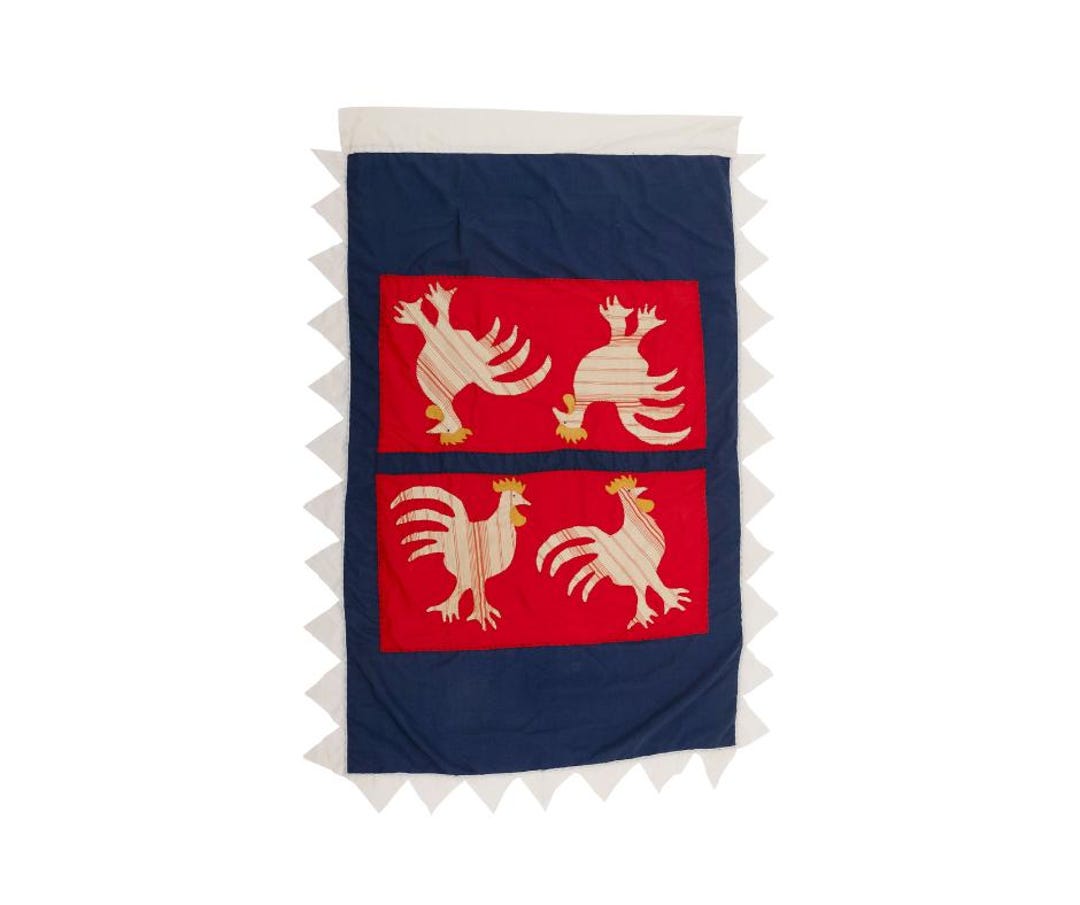 Roosters Flag - Etsy
