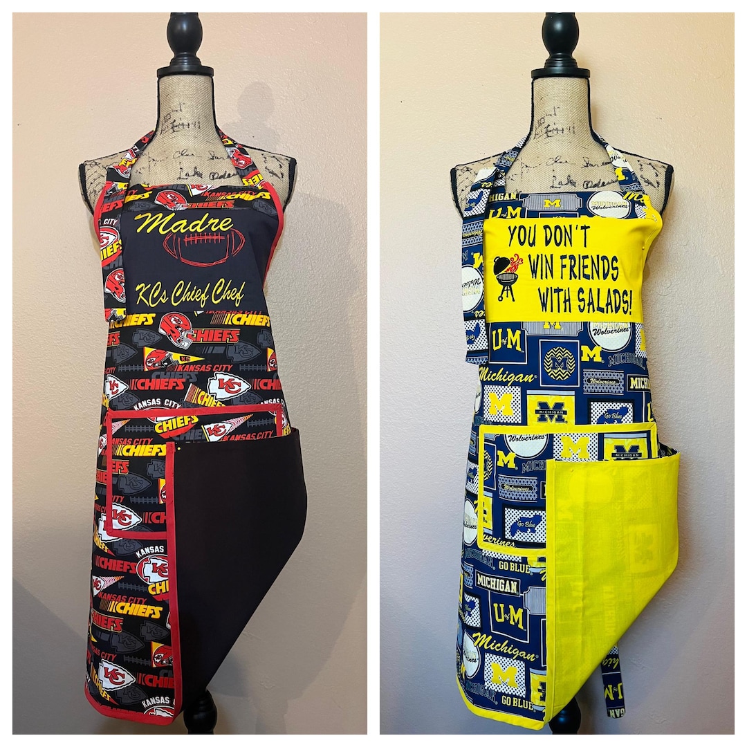 Custom Embroidered Pro & College Team Aprons - Etsy