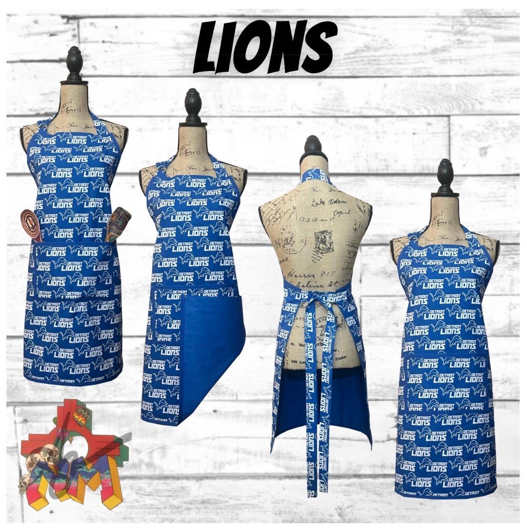 Lions Apron | Embroidered Personalized Gift | Valentines Day Gift ...