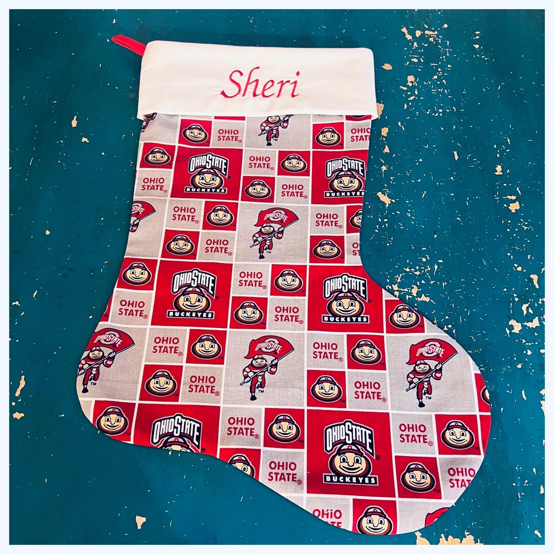 Ohio State Buckeyes Stockings W/custom Embroidery - Etsy