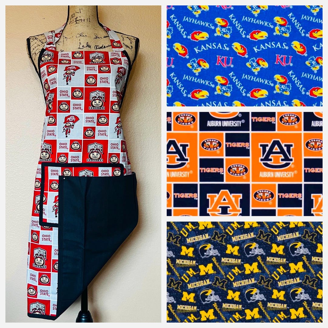 College Team Aprons | Embroidered College Football Baseball Basketball ...