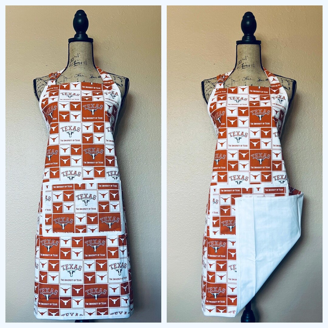 Texas Longhorn Apron | Embroidered College Football Baseball Basketball ...