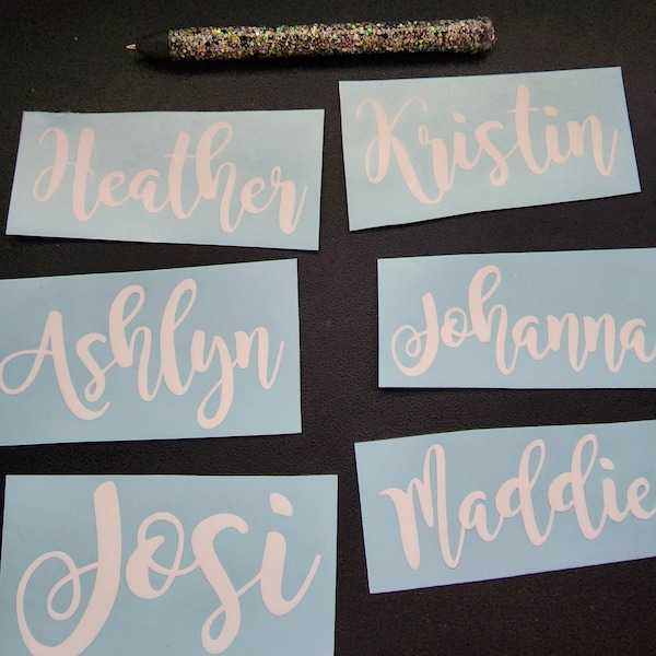 Custom Name Decal - Etsy
