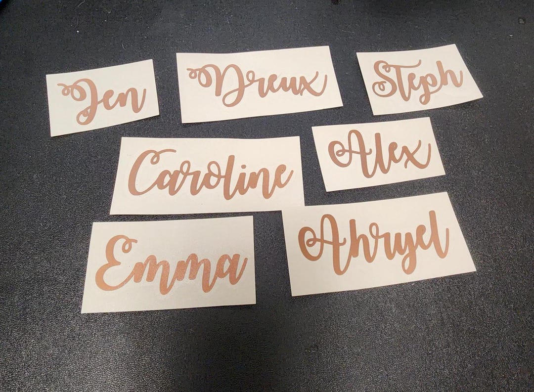 Custom Name Vinyl Decal | Personalized Sticker for Tumbler, Car, Laptop ...