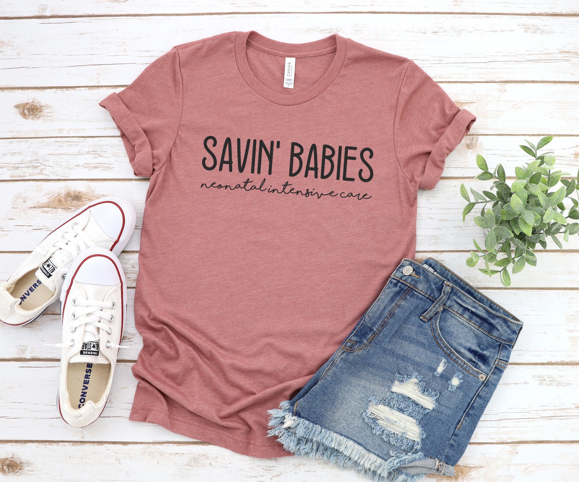 Saving Babies NICU Nurse Shirt: Neonatal Intensive Care Gift - Etsy