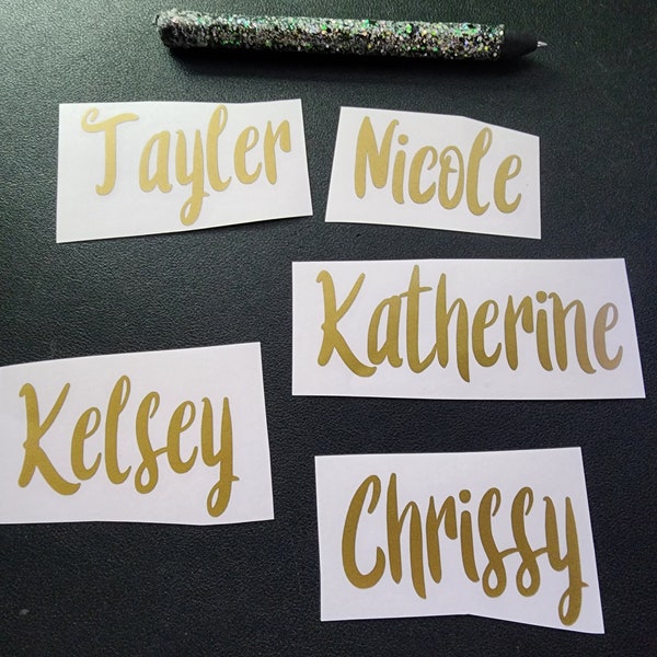 Custom Name Decal - Etsy