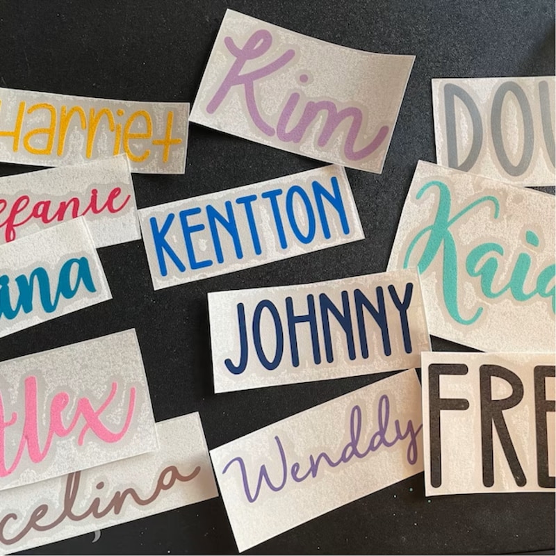Name Stickers - Etsy