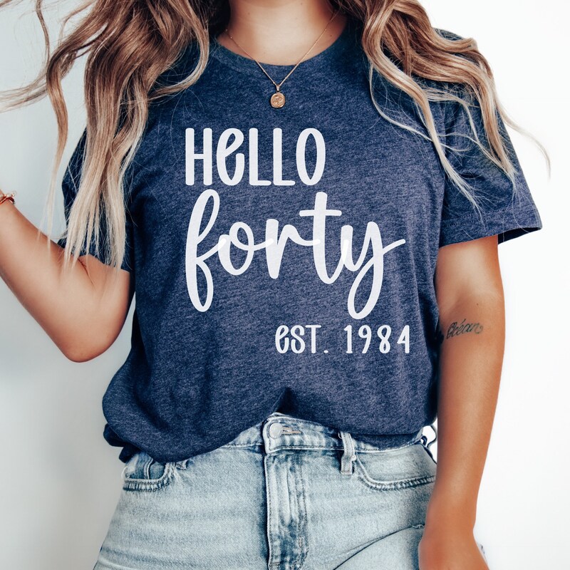 Hello 40 - Etsy