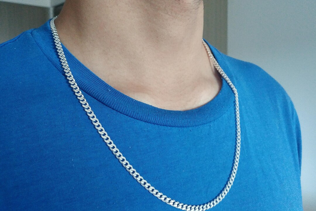 Herren Silber Kette 217 Gramm Herren Silber kubanische - Etsy.de