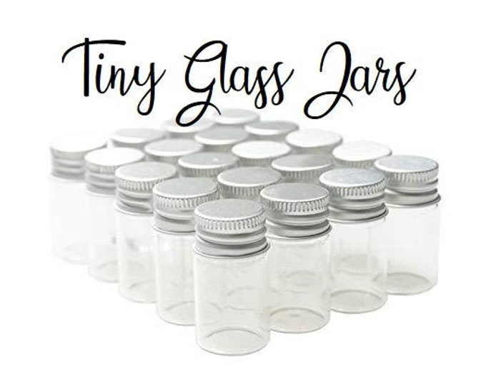Tiny Glass Jars With Lid - Etsy