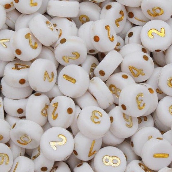 Number Beads - Etsy