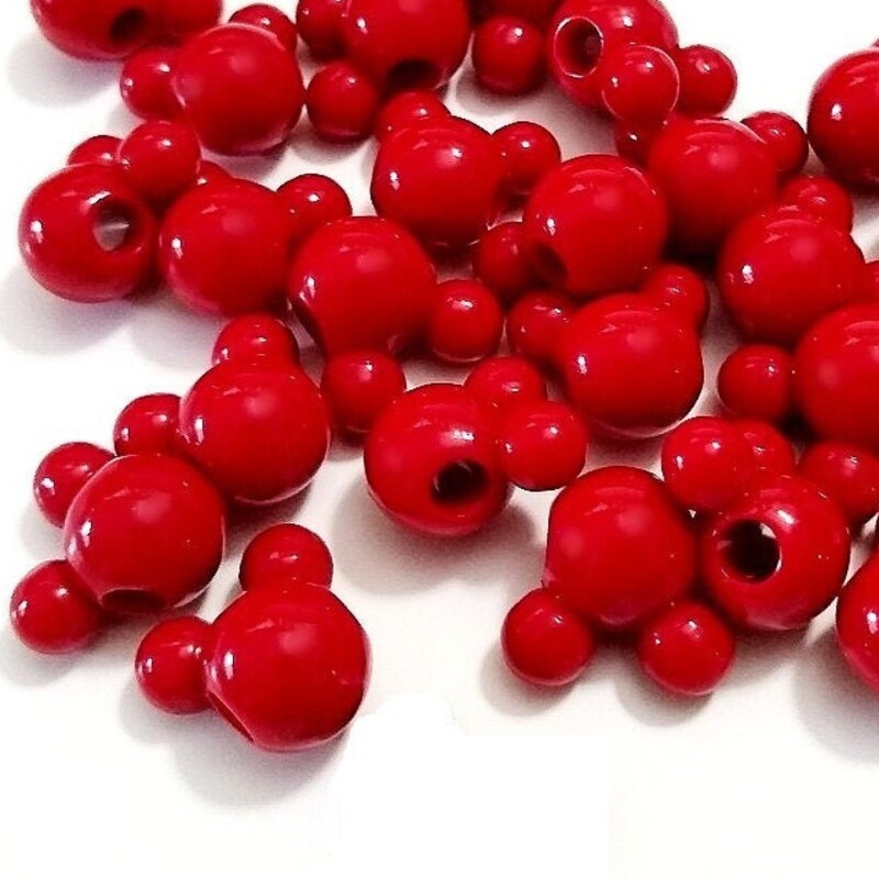 Mickey Mouse Inspired Beads - Etsy