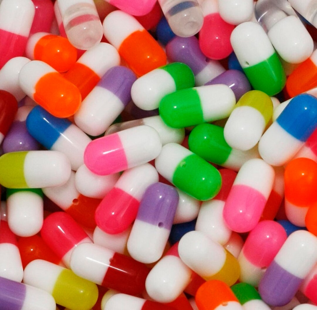 Fake Pill Cabochons, Craft Supplies, Pill, Miniatures, DIY, Doctor ...