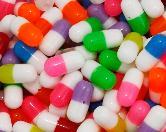 Fake Pill Cabochons Craft Supplies Pill Miniatures DIY - Etsy