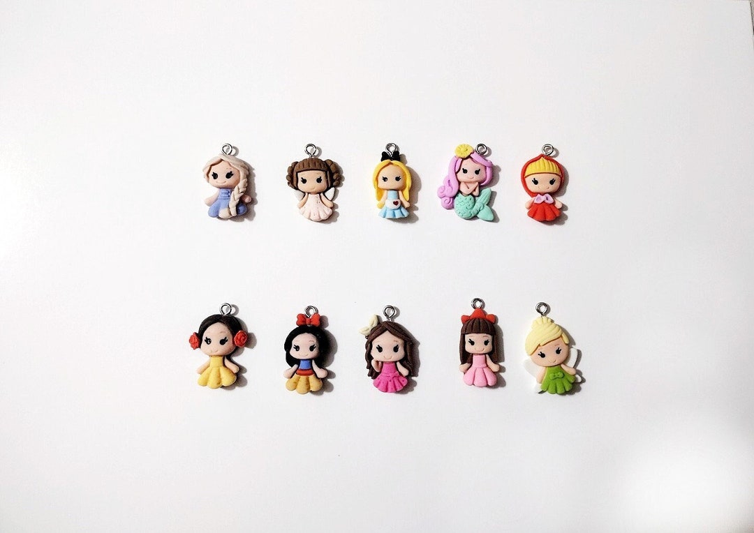 Princess CHARMS, Princesses, Disney Inspired, Cabochons - Etsy