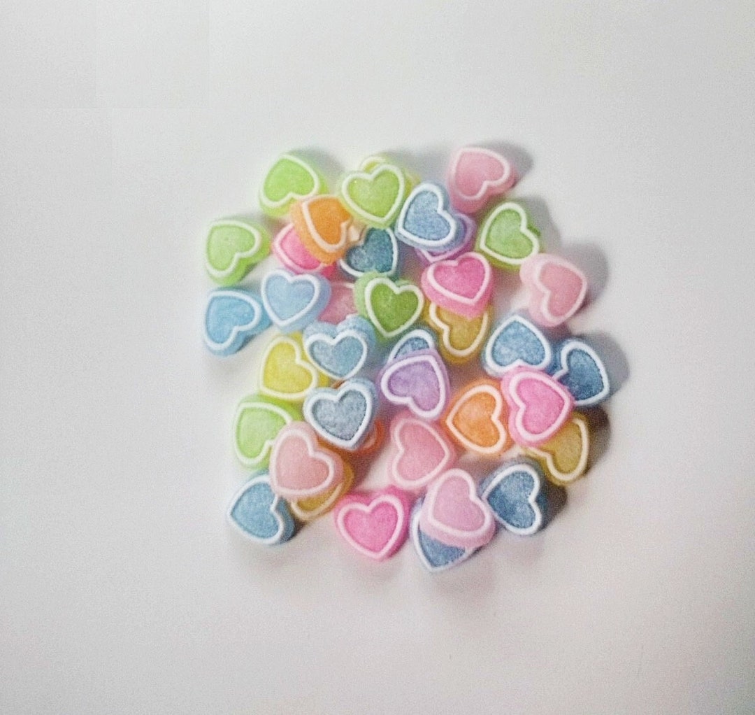 Fake Gummy Hearts Fake Candy Hearts Gummy Gift For DIY - Etsy