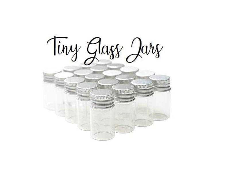 Tiny Glass Jars With Lid - Etsy