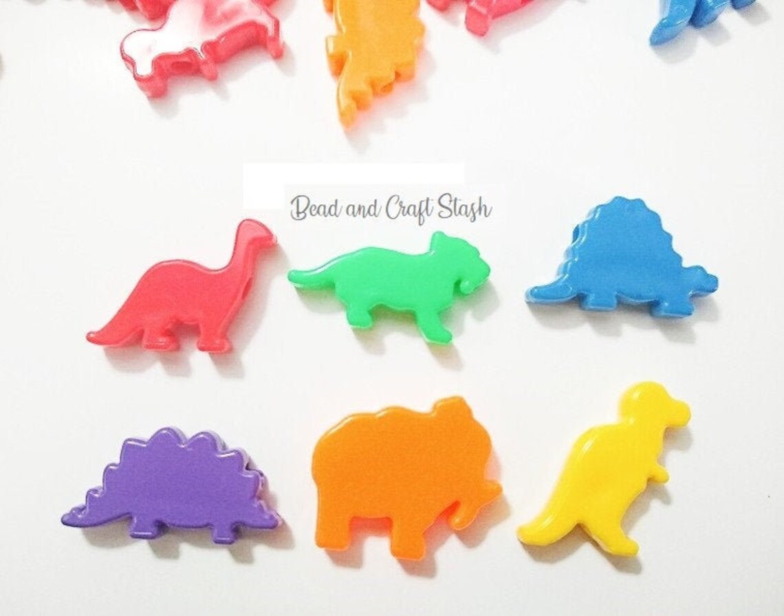 Dinosaur Beads Colorful Dinosaur Beads Beads DIY Kid - Etsy