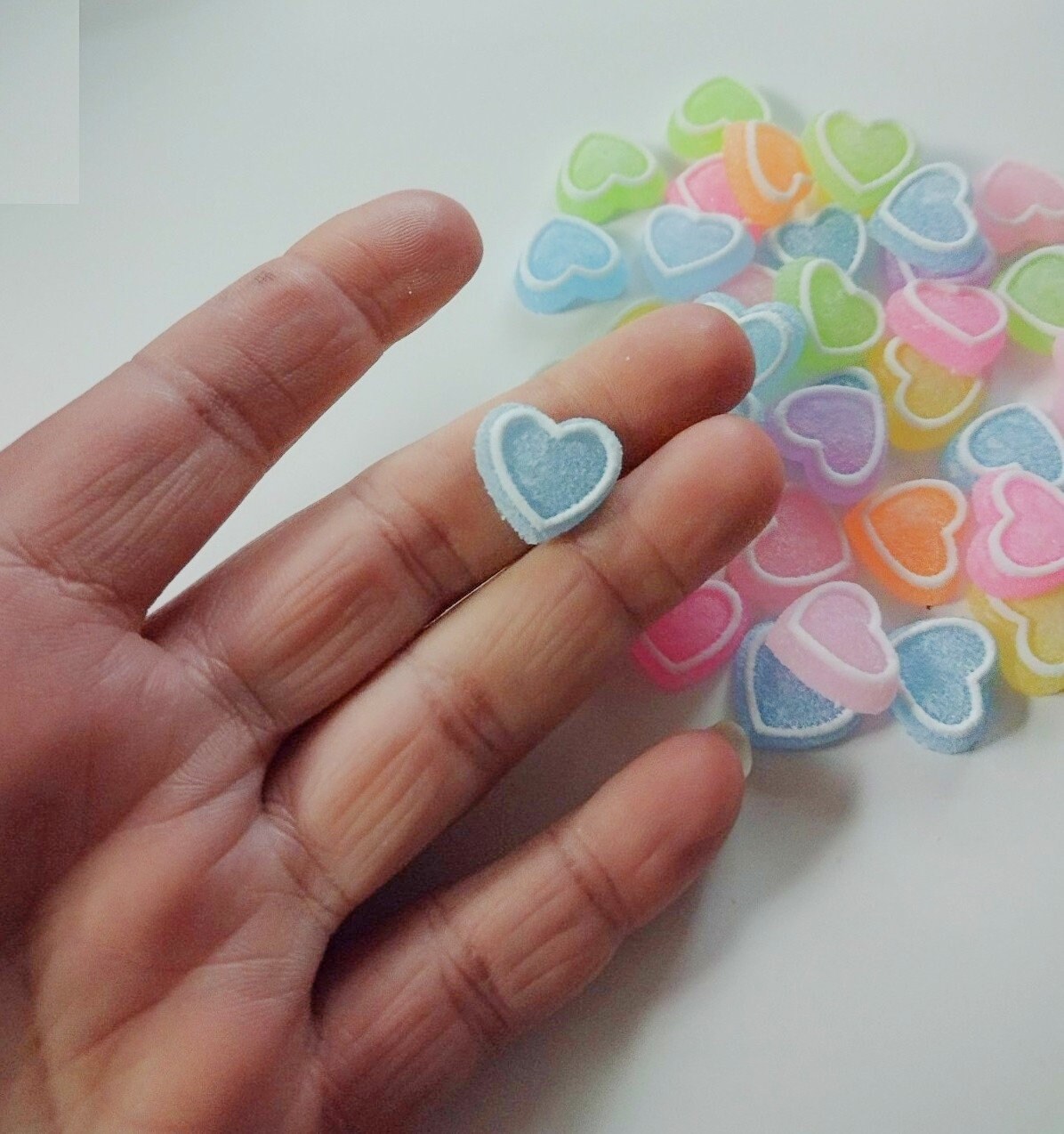 Fake Gummy Hearts Fake Candy Hearts Gummy Gift For DIY - Etsy