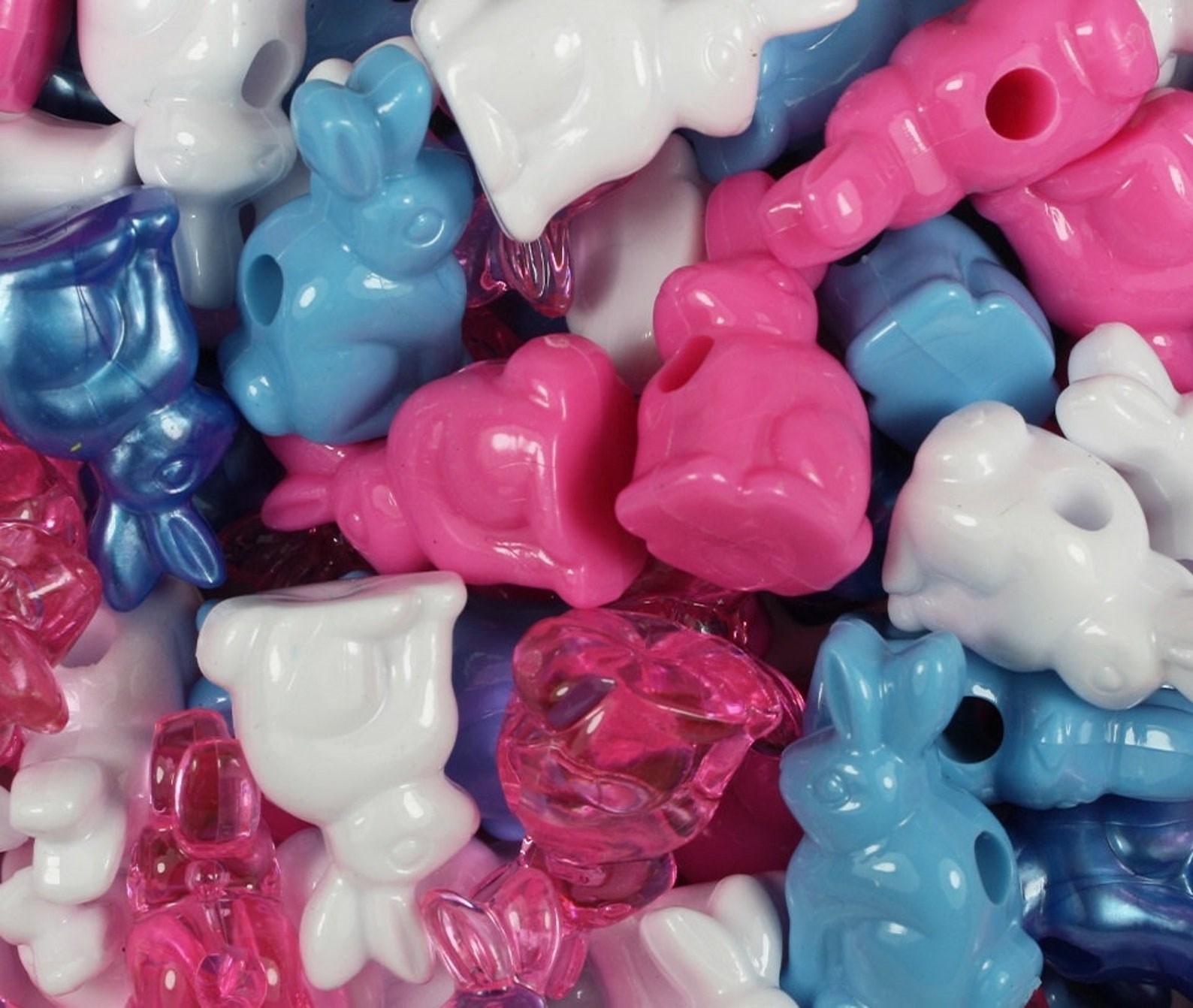 Bunny Pony Beads, Easter Rabbit Beads, Bunny Beads, Beads - Etsy