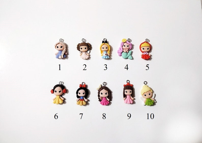 Princess CHARMS, Princesses, Disney Inspired, Cabochons - Etsy