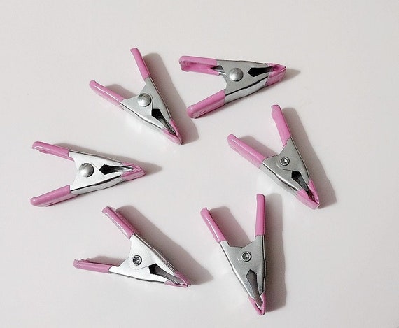 Crafts Clamps Clamps Pink Silver Gift Clamp Diamond - Etsy