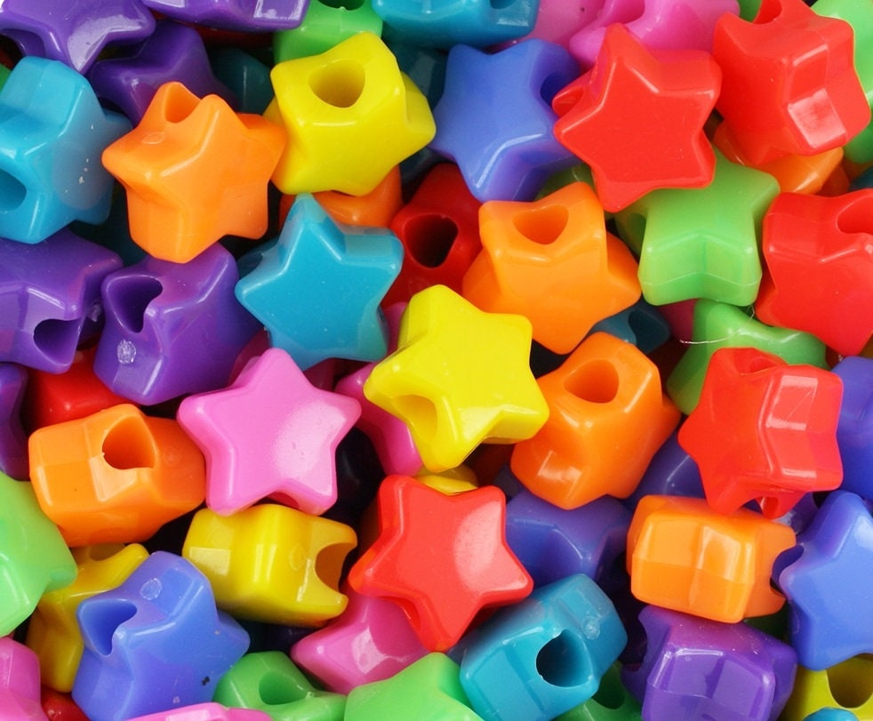 Circus Mix, Primary Colors, Stars, DIY, Beads, Kid Crafts, Beads, Multi ...